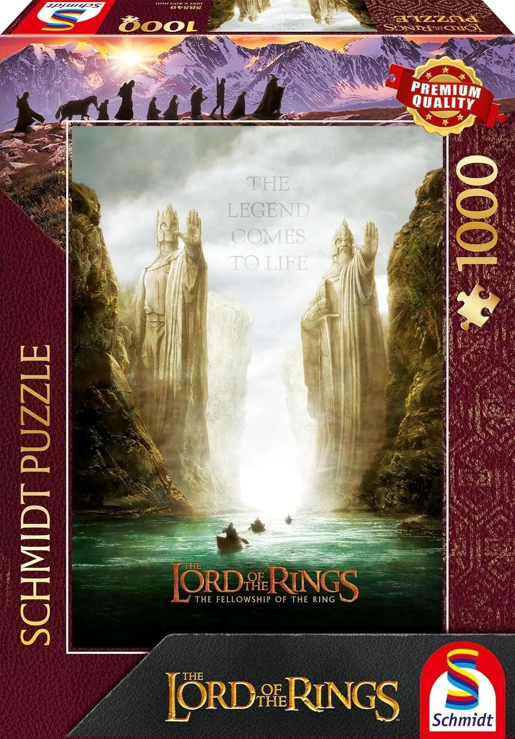 Lord Of The Rings: Fellowship Of The Rings Puzzle - Brand New - Schmid