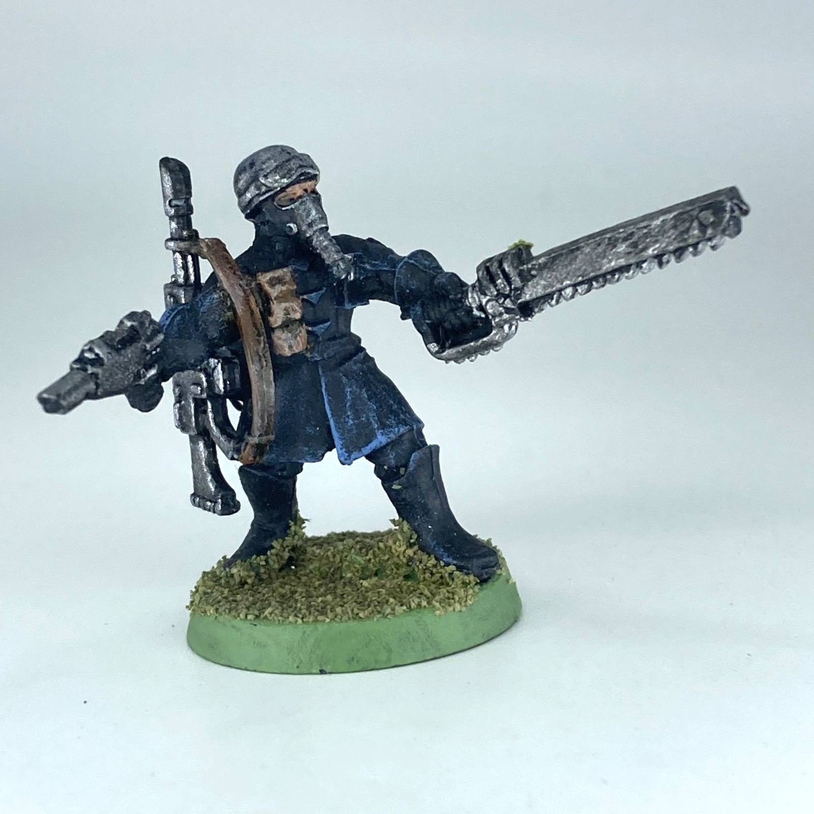 Steel Legion Sergeant - Imperial Guard - OOP Warhammer 40K Classic Met