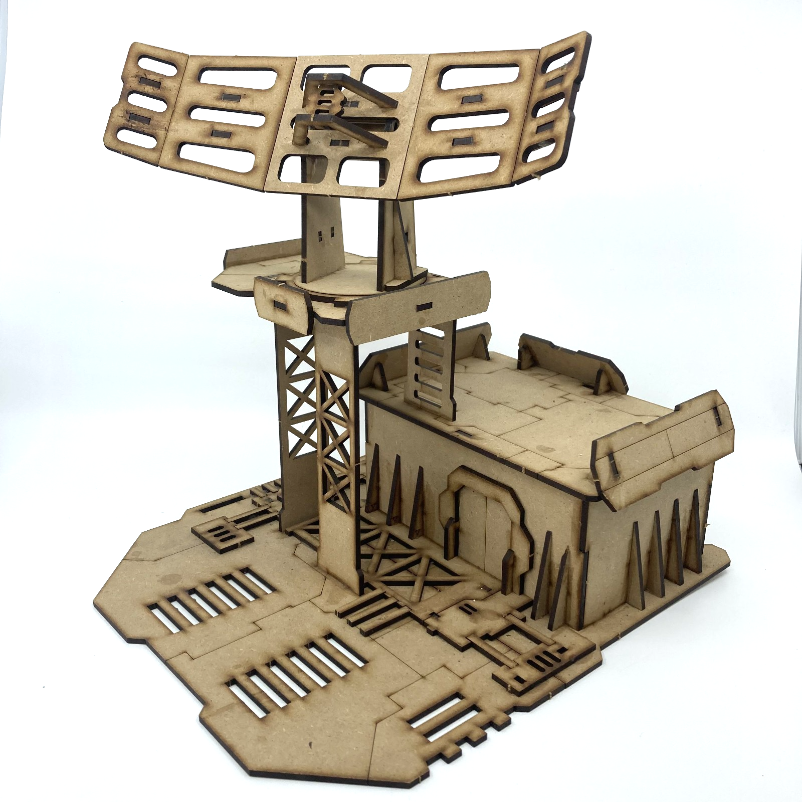 Radar Tower Scenery - Unpainted - MDF Tabletop Gaming Terrain