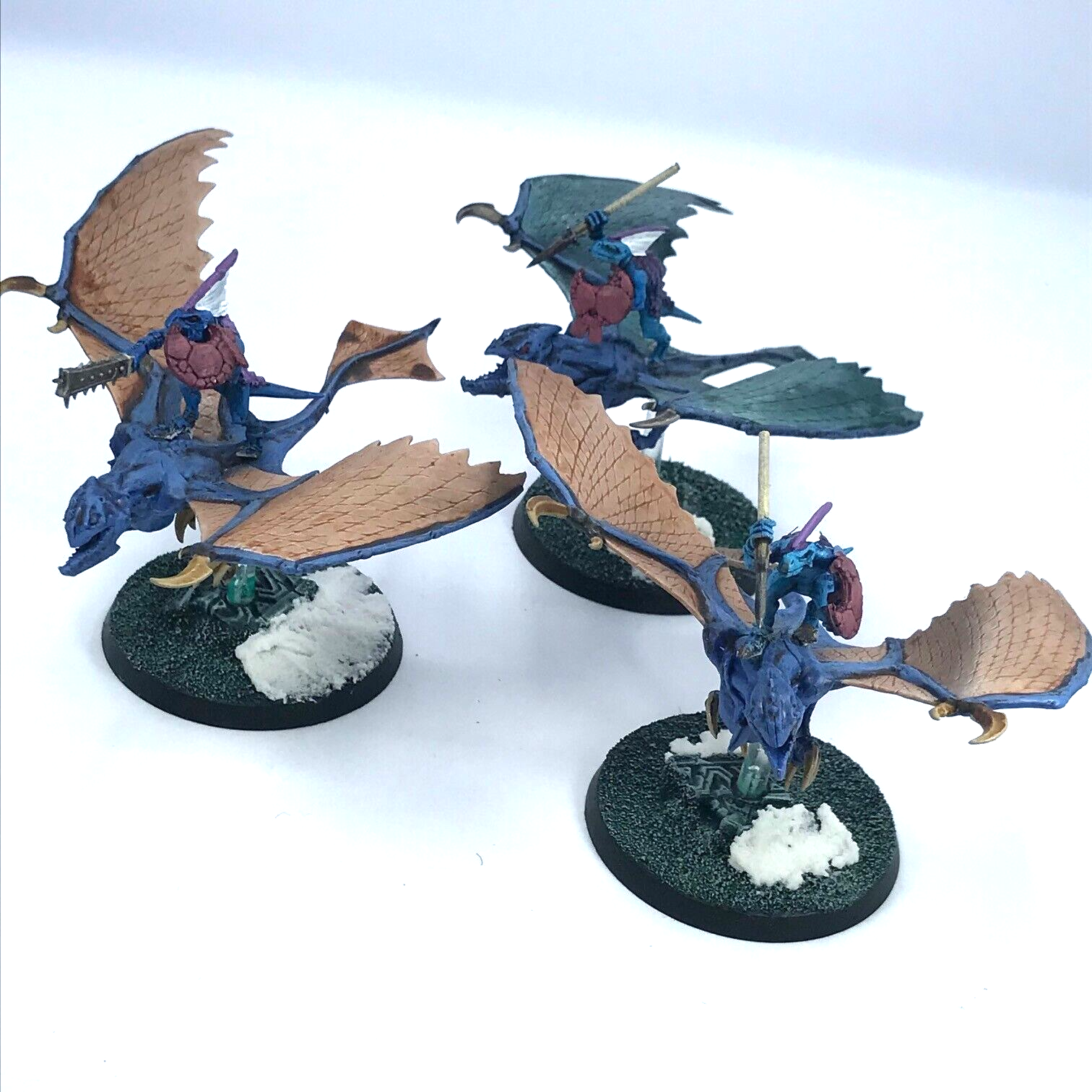 Seraphon Lizardmen Ripperdactyl Riders Painted - Warhammer Age of Sigm ...