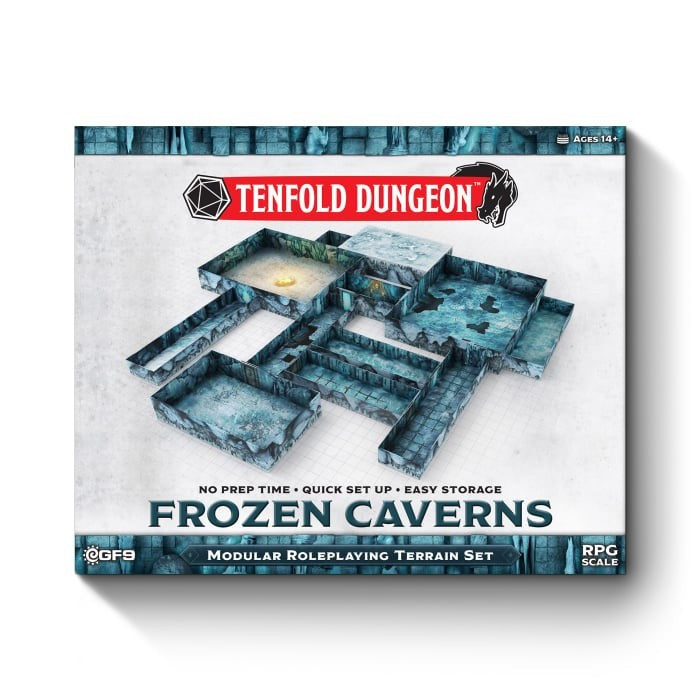 Frozen Cavern: Modular Terrain Set - Tenfold Dungeon RPG Scale Gale Fo