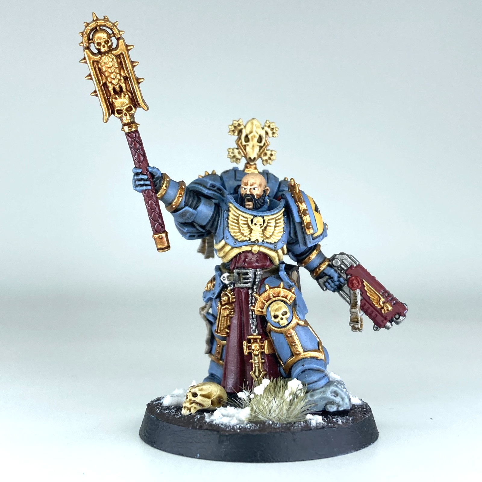 Primaris Chaplain - Space Wolves - Painted - Warhammer 40K Games Works