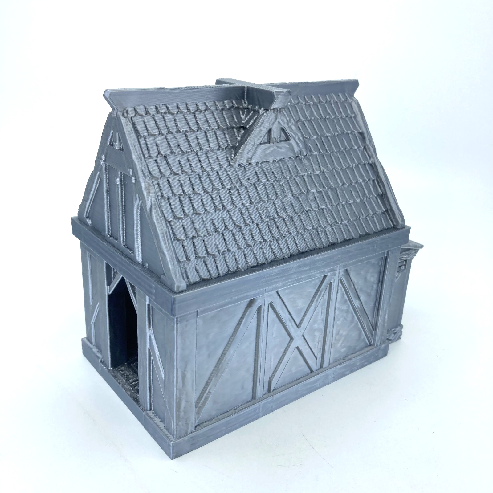 Historical Barn Building Suitable for Wargaming - 3d Printed Miniature