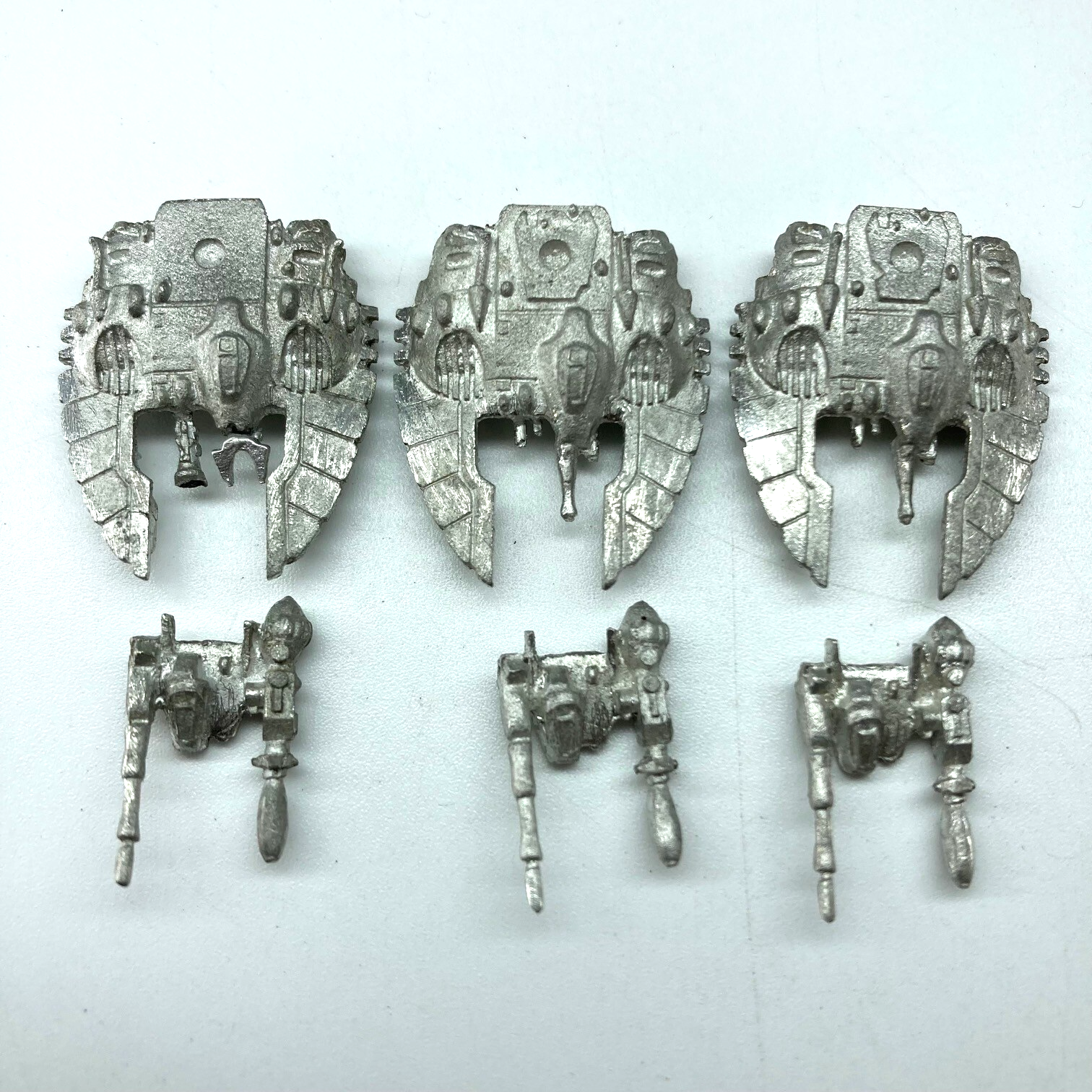 Epic Eldar Grav Falcon Tanks - Warhammer Epic Armageddon Citadel Metal