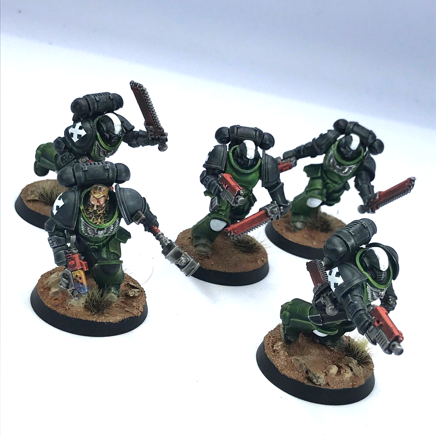 Salamanders Assault Intercessors Space Marines - Warhammer 40K Painted