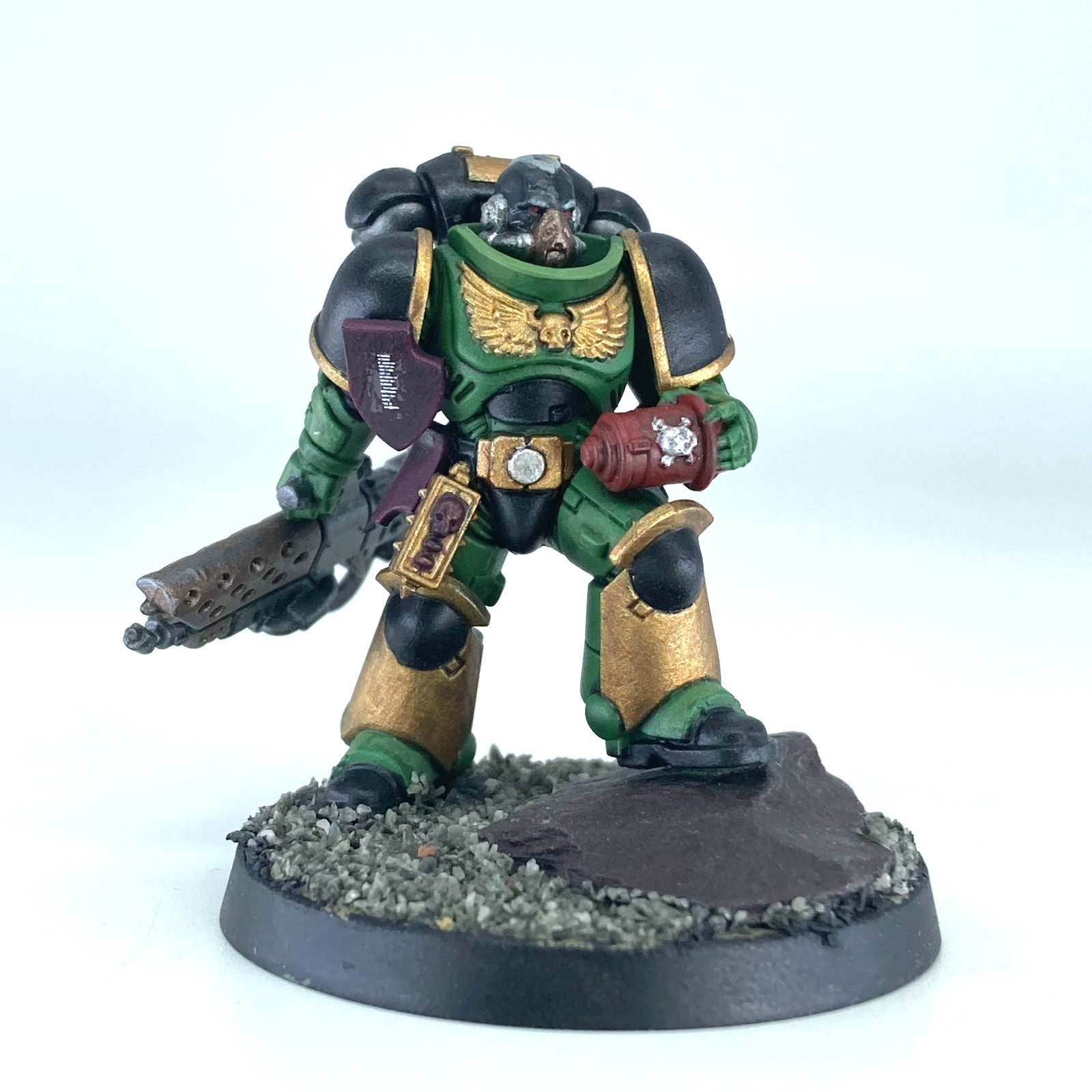 Infernus Sergeant - Salamanders - Painted Warhammer 40K Games Workshop