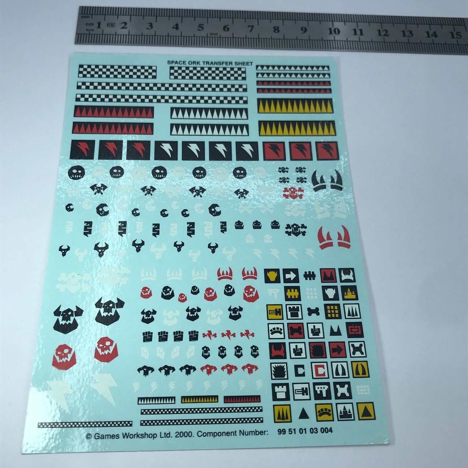 Classic Space Ork Transfer Sheet - Warhammer 40K T196