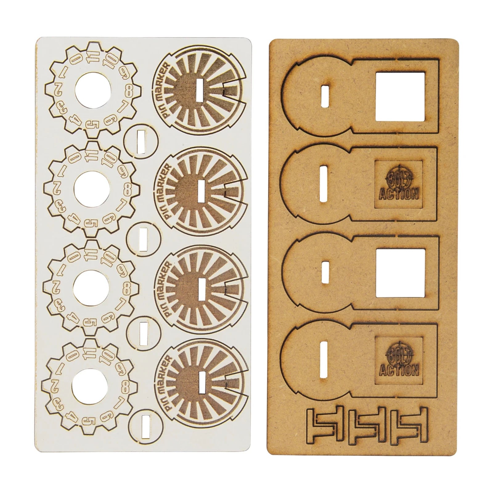 Unit Pin Markers - Japan (MDF) - Brand New - Bolt Action