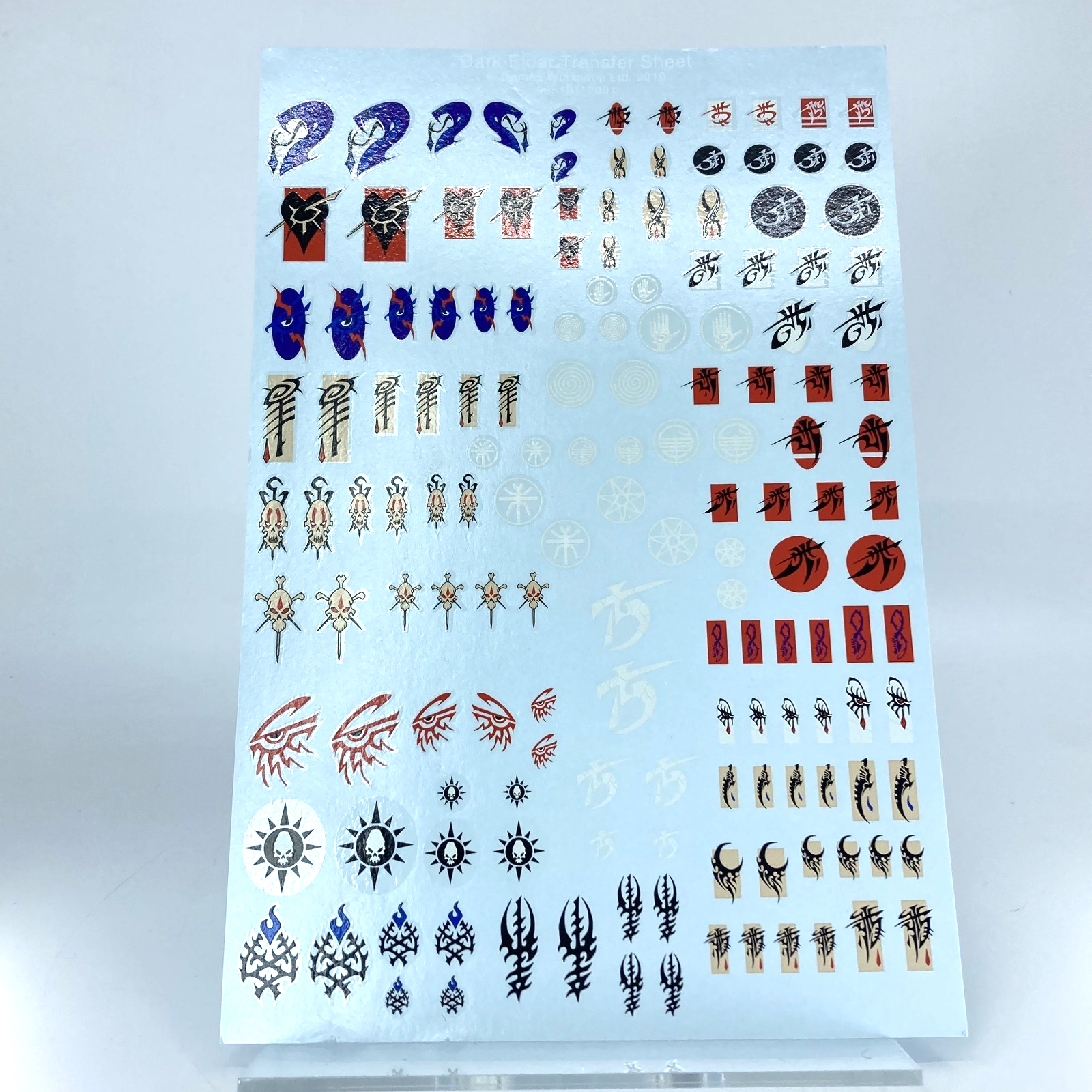 Drukhari Dark Eldar Transfer Sheet Warhammer 40k Games Workshop T339
