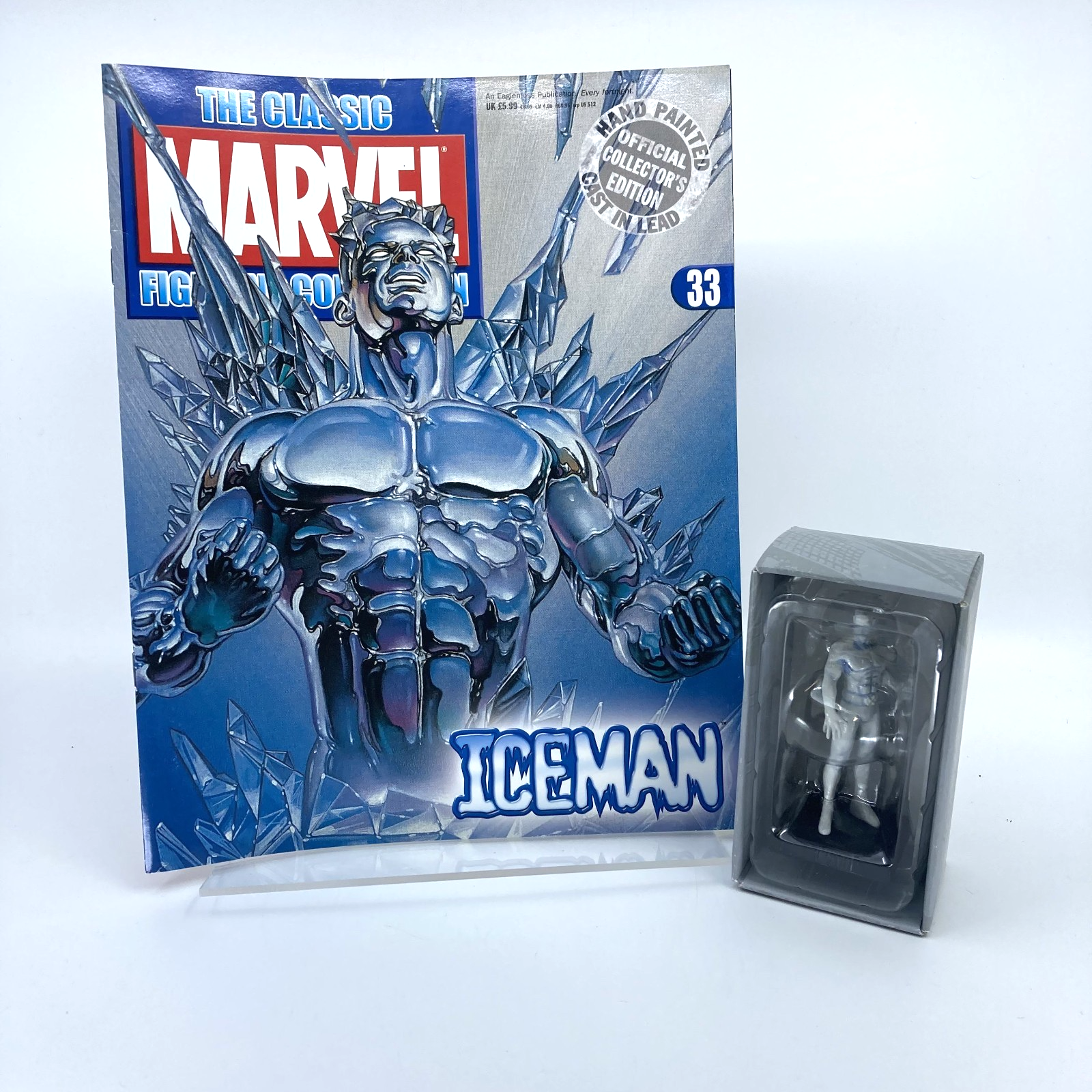 Classic Marvel Figurine Collection #33 - Iceman - Marvel Comics - W615