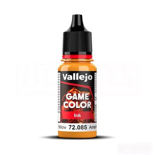 Yellow Ink - Game Colour Range 18ml - AV Vallejo Paints – Merlins ...
